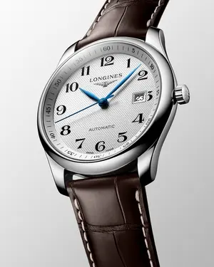 LONGINES Master Watch, 40mm - White/brown