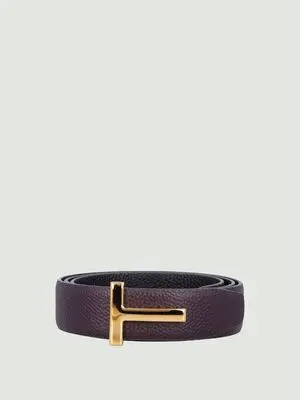 TOM FORD Belt - Burgundy