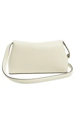 TOTEME T-lock Leather Clutch - Milk