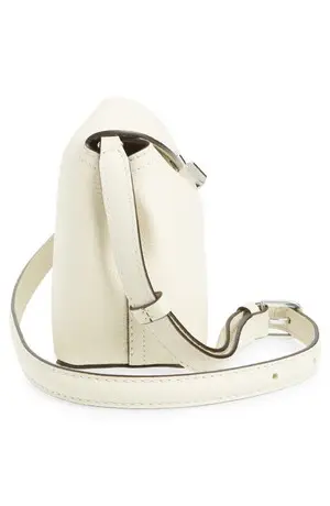 TOTEME T-lock Leather Clutch - Milk