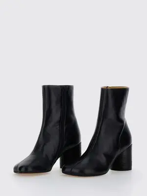 MAISON MARGIELA Leather Zip-up Ankle Boots - Black