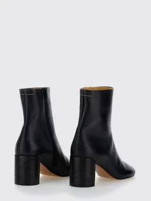 MAISON MARGIELA Leather Zip-up Ankle Boots - Black