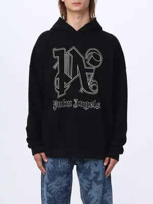 Palm Angels Cotton Sweatshirt - Black