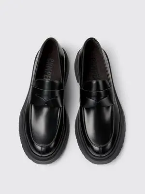Camper Walden Leather Moccasins - Black