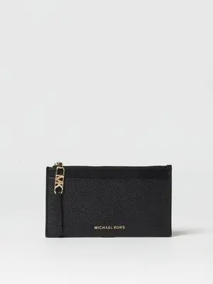 Michael Kors Empire Credit Card Holder In Leather - Black