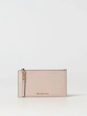 Michael Kors Empire Credit Card Holder In Leather - Pink