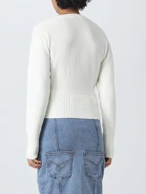 Moschino Embellished Peace Sign Sweater - White