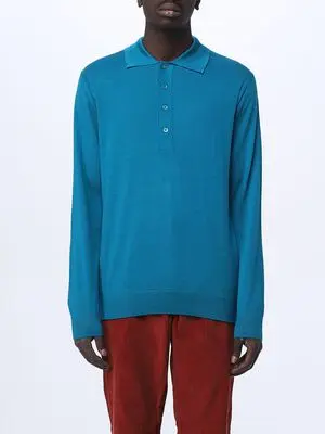 PAOLO PECORA Polo Shirt Turquoise
