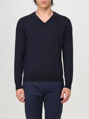 PAOLO PECORA V-neck Sweater - Blue