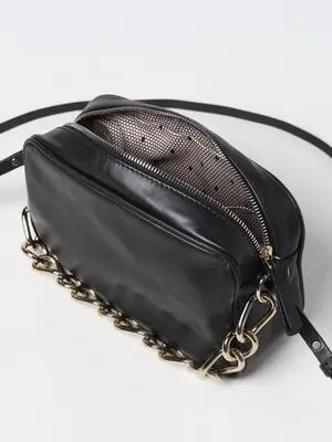 Red Valentino Mini Bag With Gold Tone Chain Strap - Black