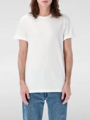 GOLDEN GOOSE Crewneck Short-sleeved T-shirt In Pure Cotton - White