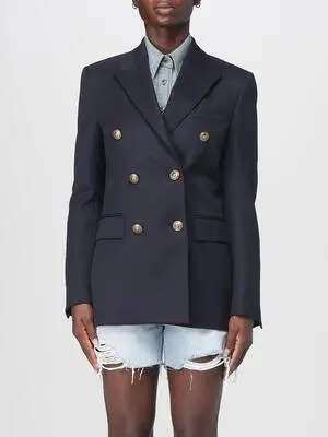 GOLDEN GOOSE Wool Blend Blazer - Blue