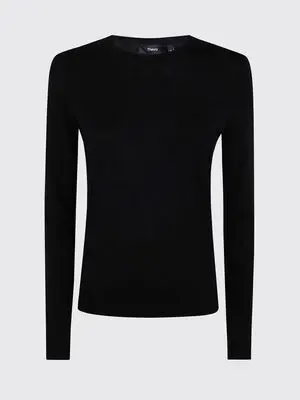 Theory Ribbed Knit Round Neck Sweater