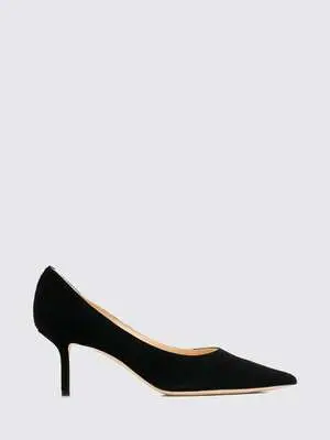 JIMMY CHOO Suede Pointed Toe Pumps - Black