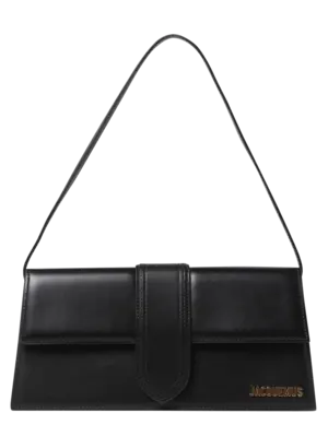 Women's Black Leather Baguette Bags