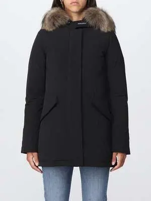Woolrich Parka With Fur Hood - Black