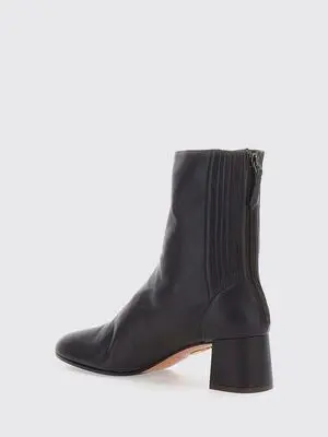 AQUAZZURA Saint Honorè Nappa Leather Ankle Boots - Brown