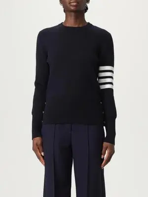 Thom Browne Four-bar Knit Sweater - Blue