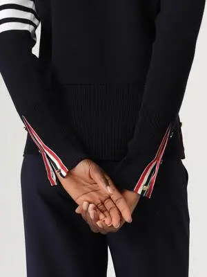 Thom Browne Four-bar Knit Sweater - Blue