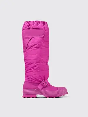 Camper Padded Buckled Boots - Violet