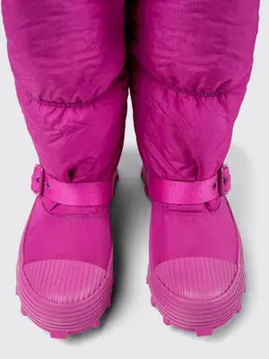 Camper Padded Buckled Boots - Violet