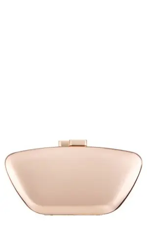 Nina Minaudière Clutch - Light Gold