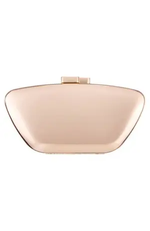 Nina Minaudière Clutch - Light Gold