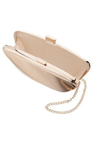Nina Minaudière Clutch - Light Gold
