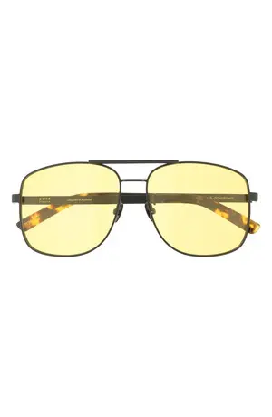 Pared Uptown & Downtown 57.5mm Aviator Sunglasses - Matte  display picture 1
