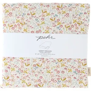 PEHR Organic Cotton Crib Sheet - Floret