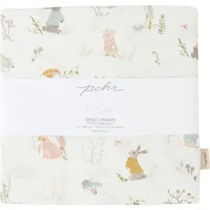 PEHR Organic Cotton Crib Sheet - Forest Fable