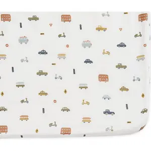 PEHR Organic Cotton Crib Sheet - Rush Hour
