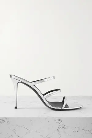 GIUSEPPE ZANOTTI Clandestino Mirrored-leather Sandals