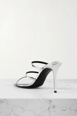GIUSEPPE ZANOTTI Clandestino Mirrored-leather Sandals