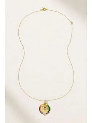 Marina B Soleil Rainbow Multi-stone Necklace