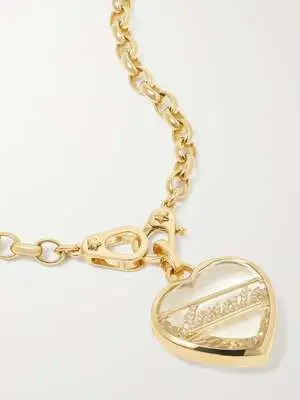 FOUNDRAE 18-karat Quartz And Diamond Heart Necklace