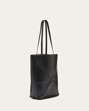 Loewe Puzzle Fold Medium Tote Bag - Black