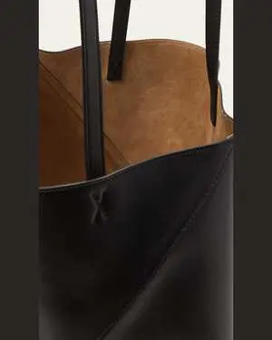 Loewe Puzzle Fold Medium Tote Bag - Black
