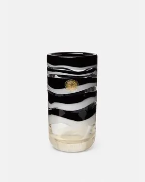 Versace Gessato Venini Vase - Black