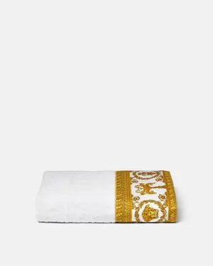 Versace I ♡ Baroque Bath Towel - White