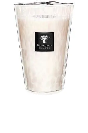 BAOBAB COLLECTION Pearls Monument Candle - White