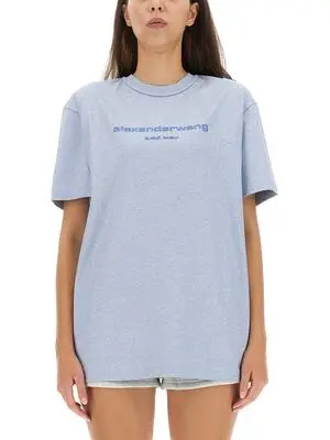 Alexander Wang Alexander Wang T-Shirt With Logo - Azure