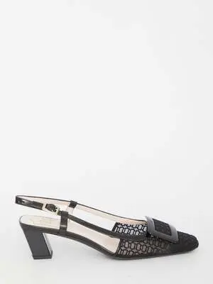 ROGER VIVIER Roger Vivier Belle Vivier Slingback Pumps - Black