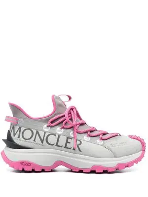 Moncler Trail Grip Sneakers In Gray Polyamide - Grey