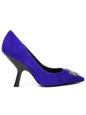 Tory Burch Purple Suede Eleanor Pumps - Violet