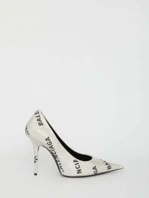 Balenciaga Square Knife Pumps - Silver