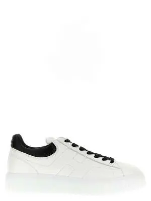 Hogan 'h-stripes' Sneakers - White/black