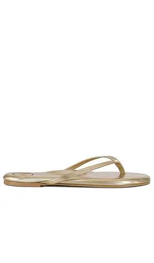 SOLEI SEA Indie Flip Flop Sandals - Metallic Gold