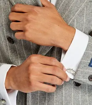 DEAKIN & FRANCIS Sterling Oyster Pearl Cufflinks