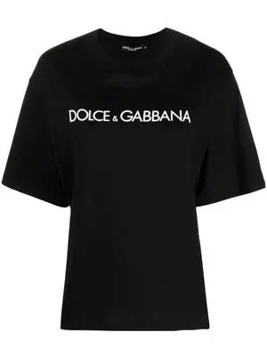 Dolce & Gabbana Logo-print Cotton T-shirt - Black